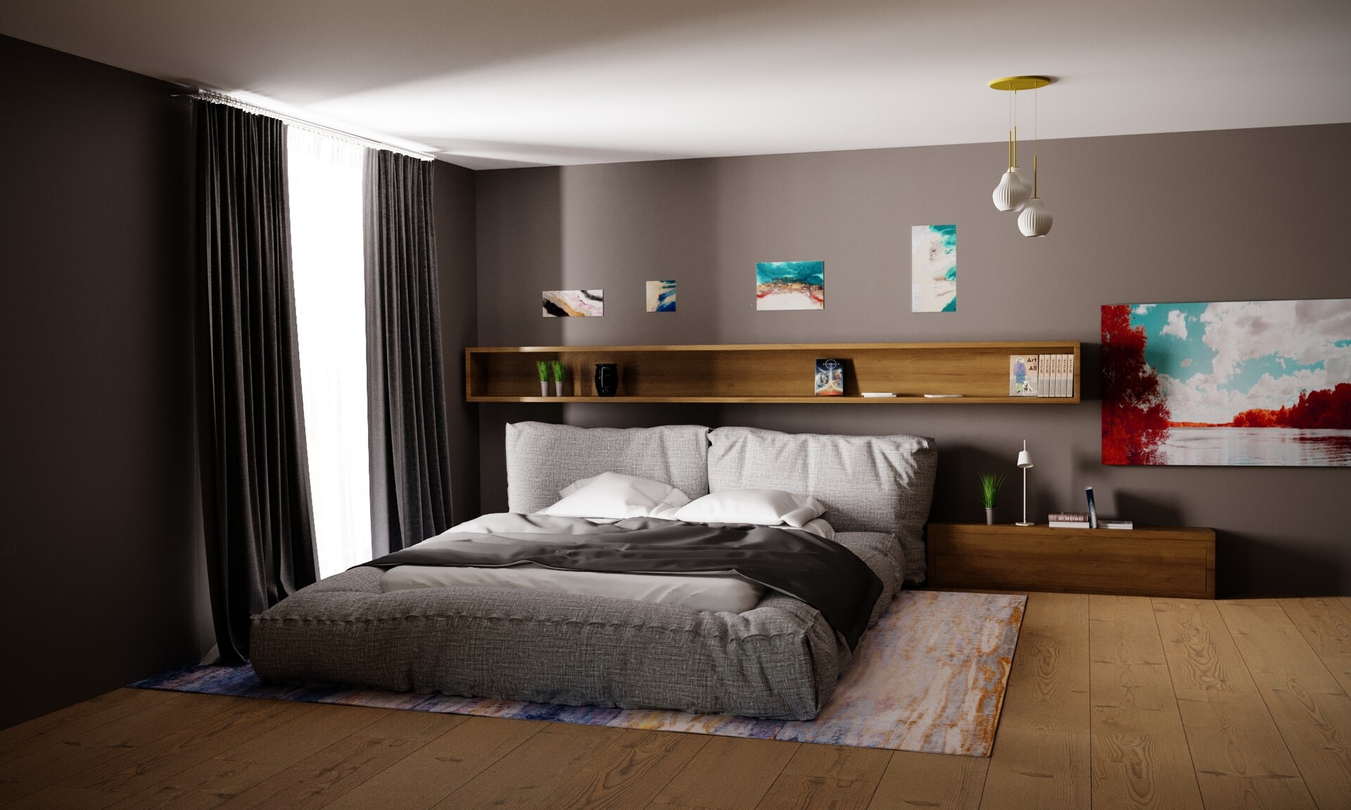 ArtStation - Bedroom room for creative people