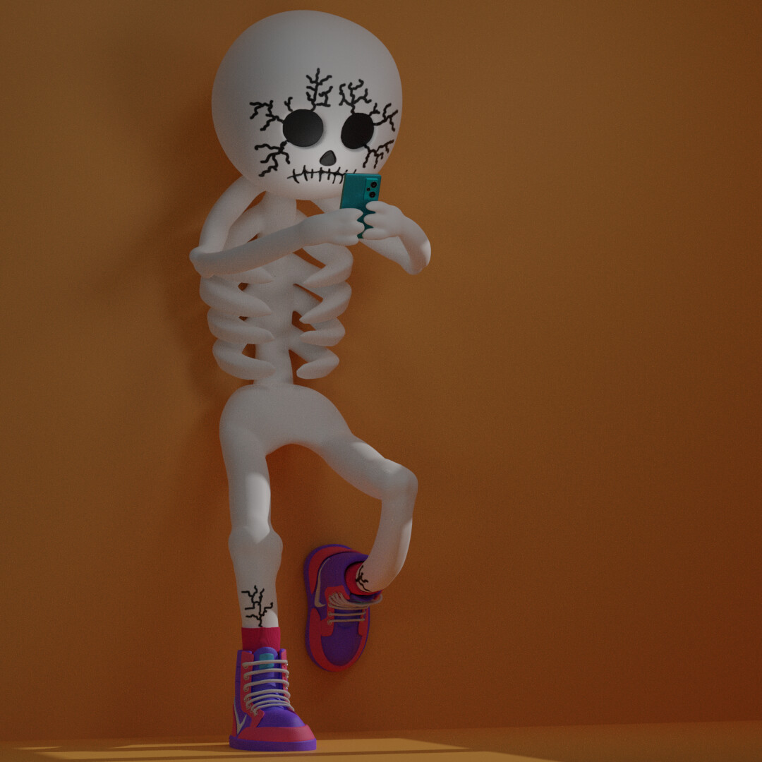 ArtStation - depressed skeleton
