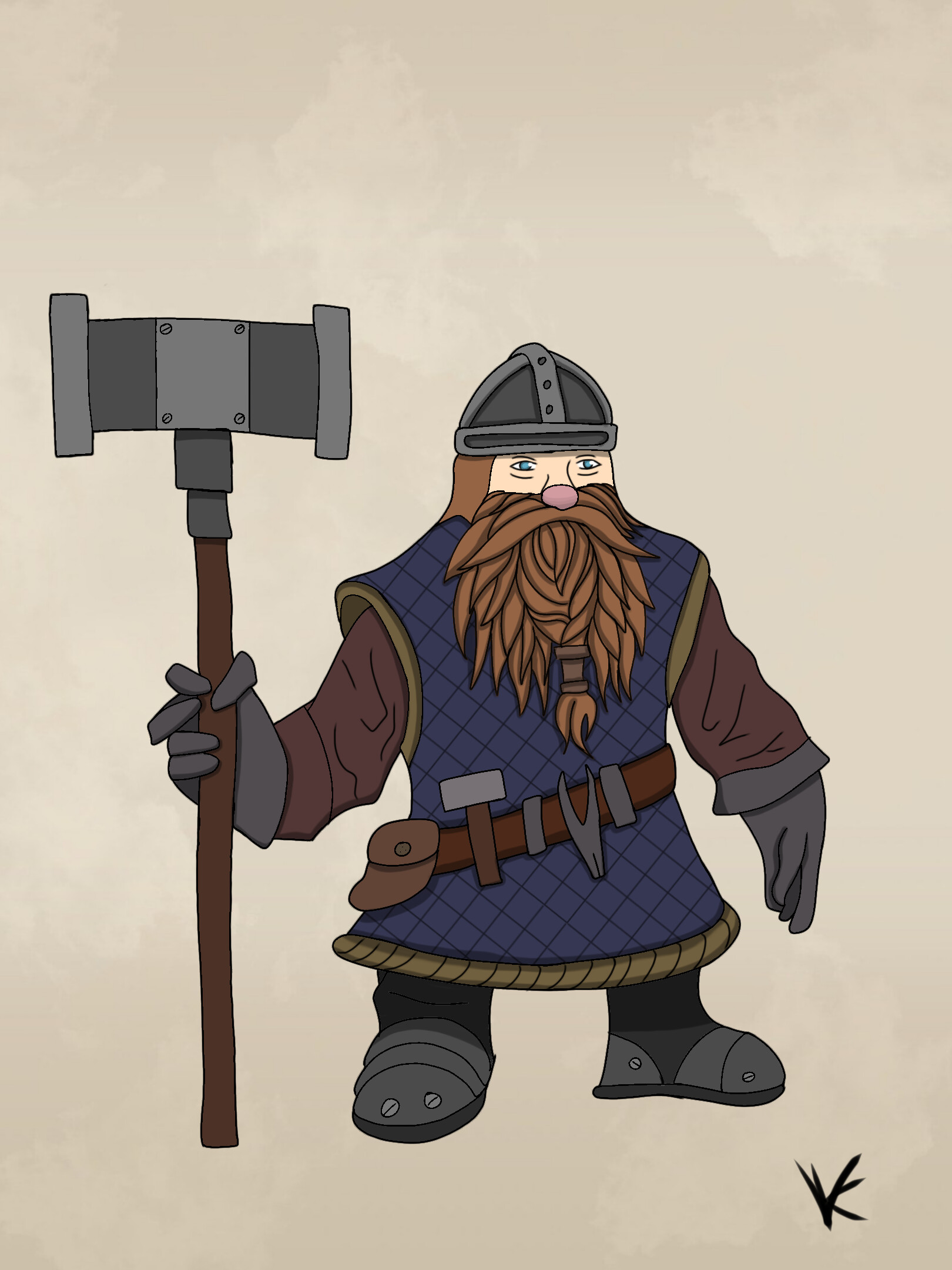 ArtStation - dwarf blacksmith