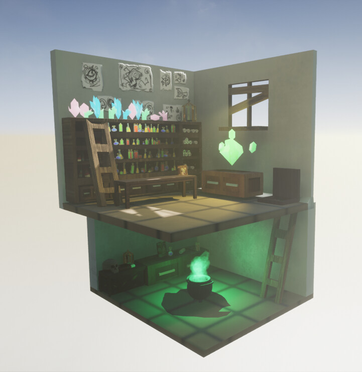 ArtStation - Potion Shop Environment