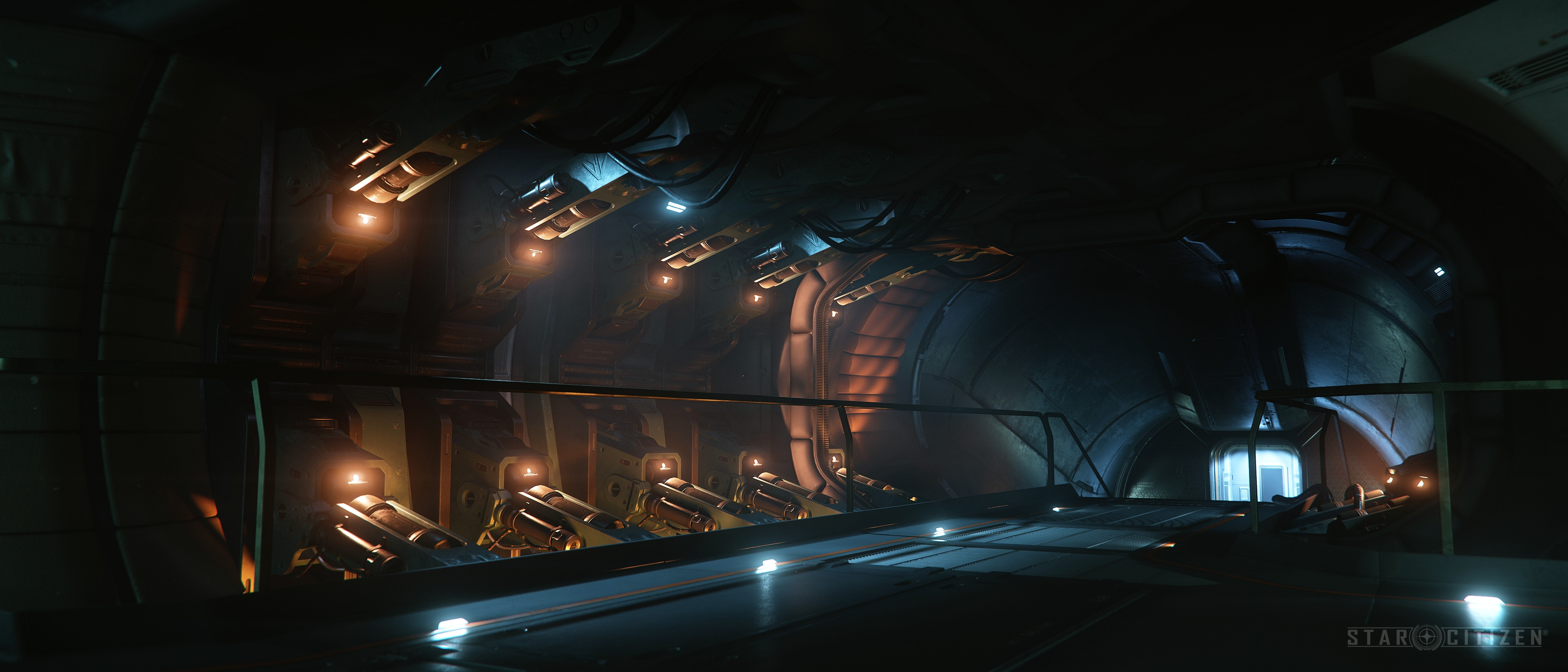 Graeme Palmer - StarCitizen // Aegis Hammerhead - Front Corridor