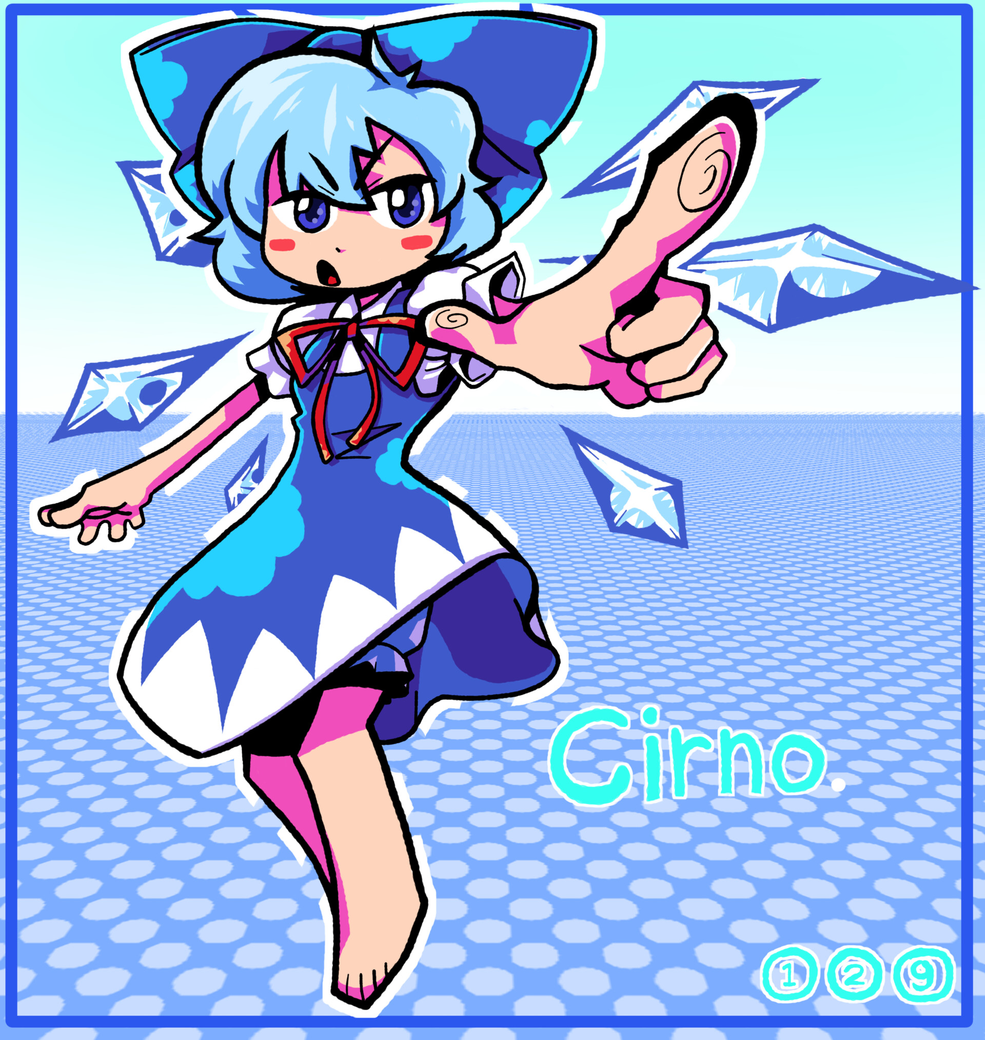 Touhou Cirno Sprites