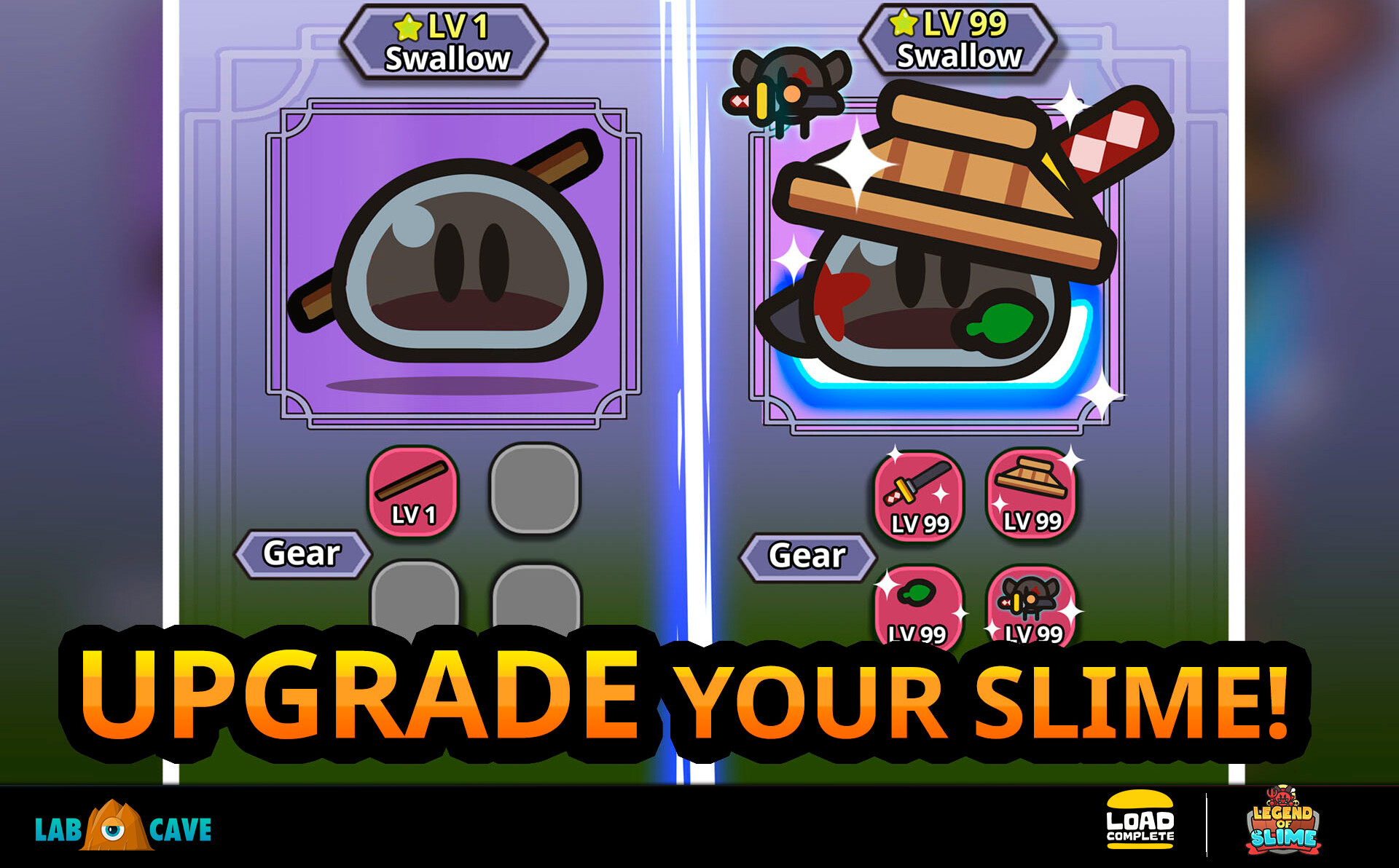 LAB CAVE - Legend of Slime - CRO assets for Google Play and iTunes Connect