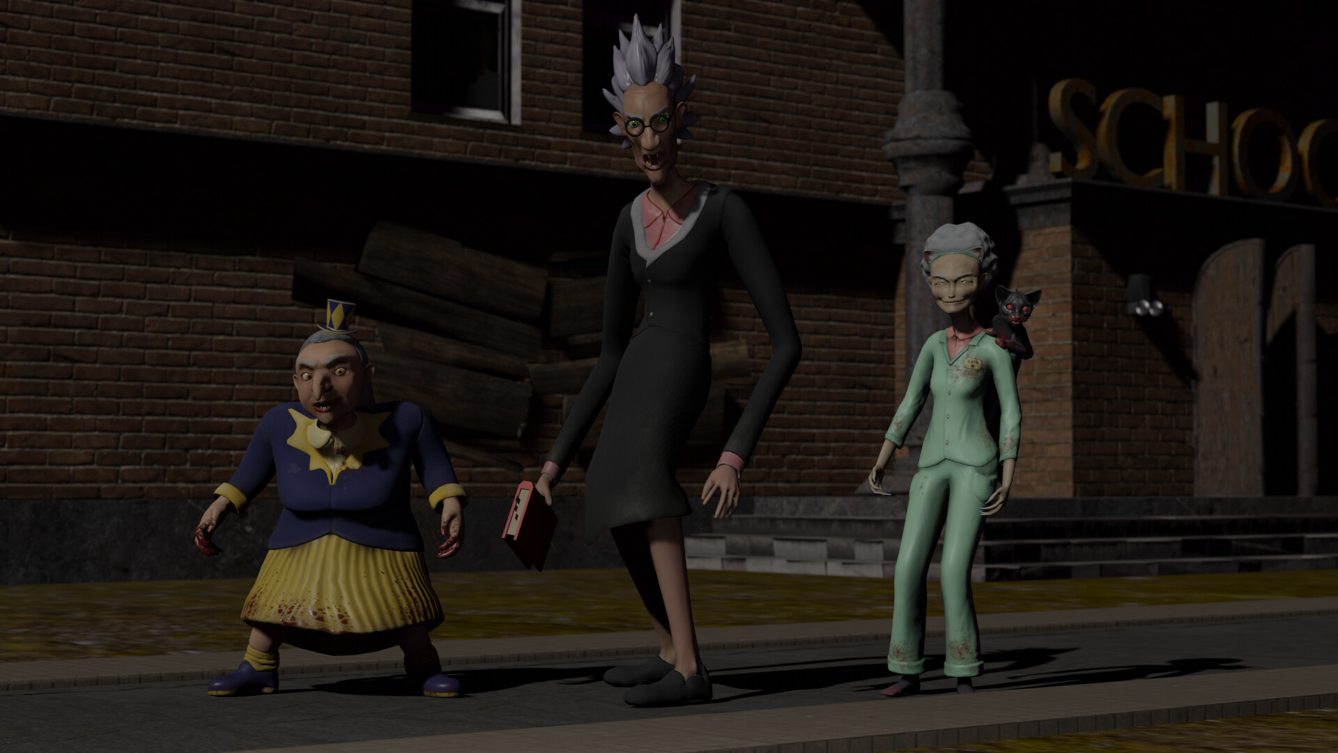 ArtStation - Terrible Night At School