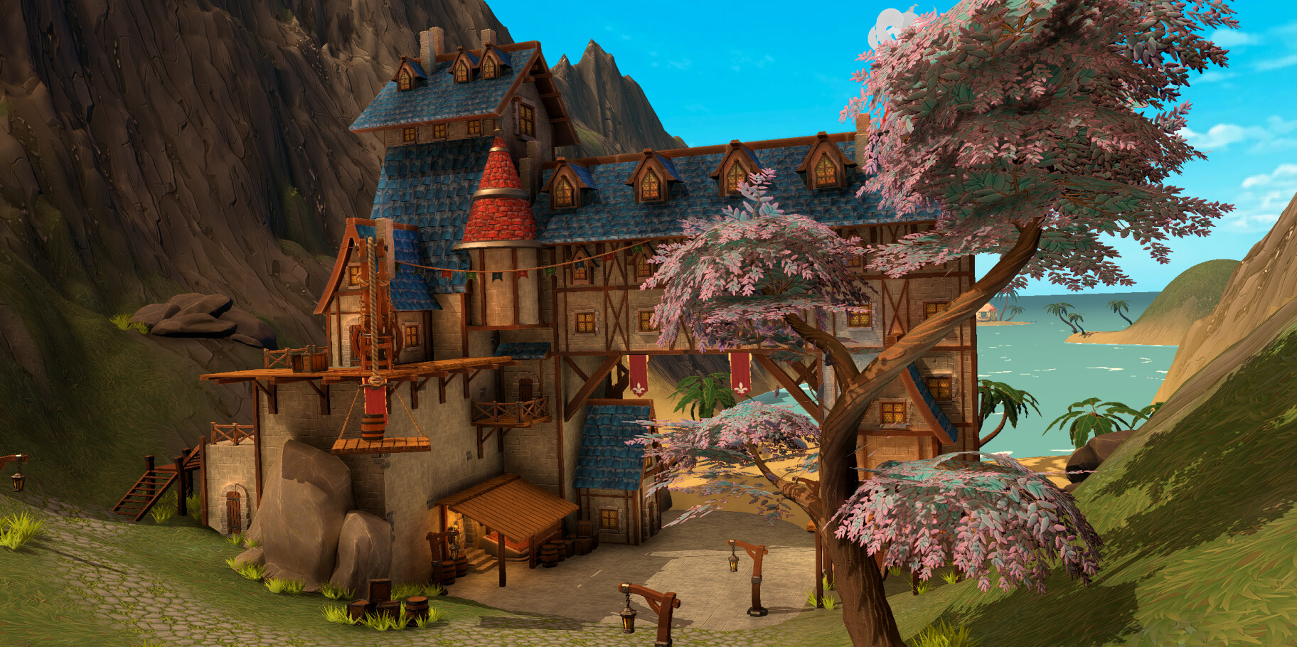 ArtStation - Stylised medieval Island -Android-