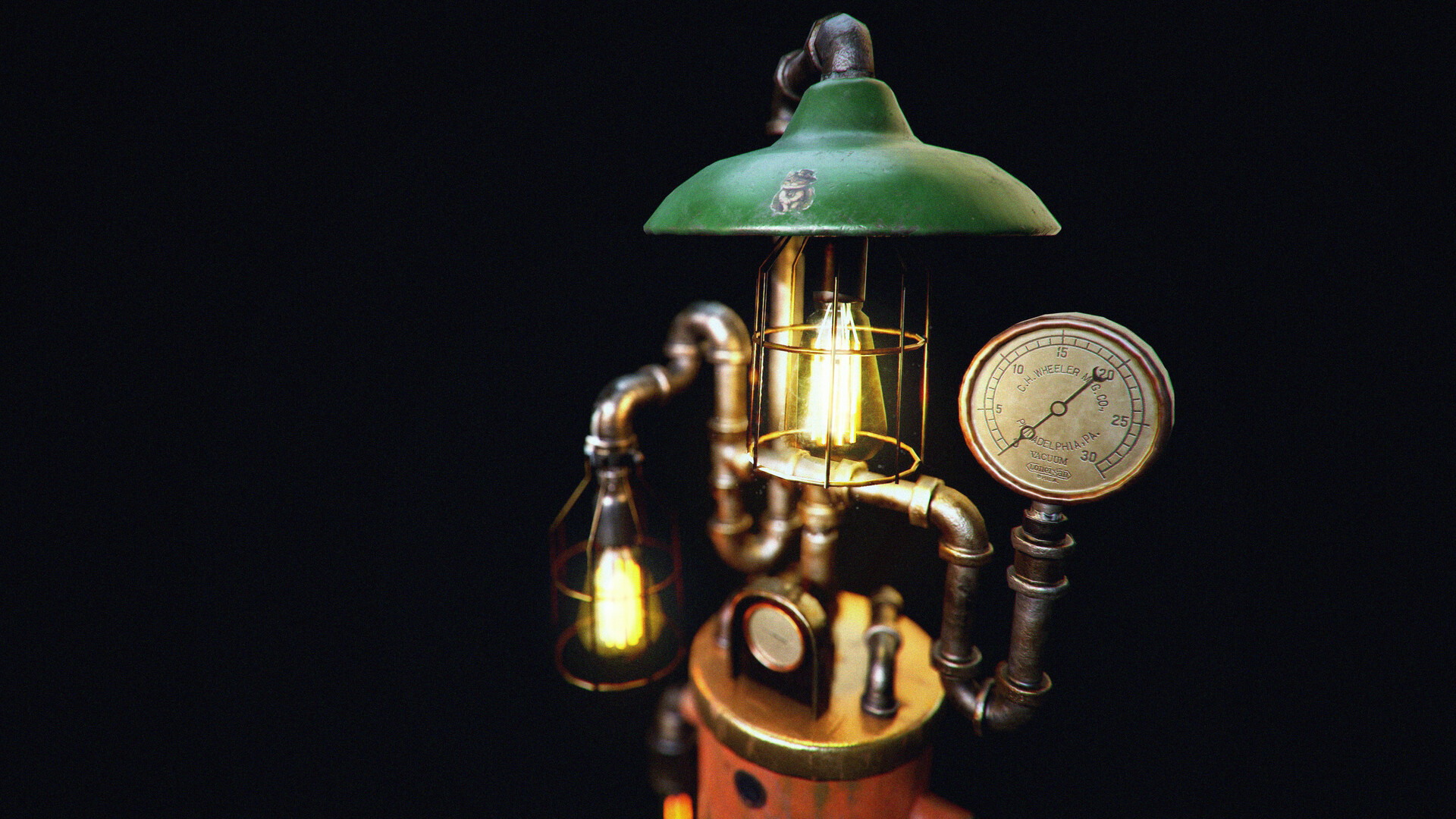 ArtStation - Steampunk Lamp