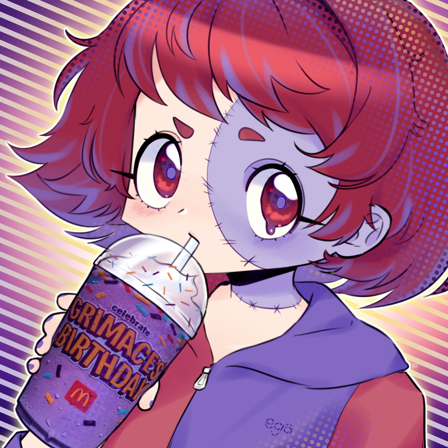 ArtStation - Grimace Shake OC PFP