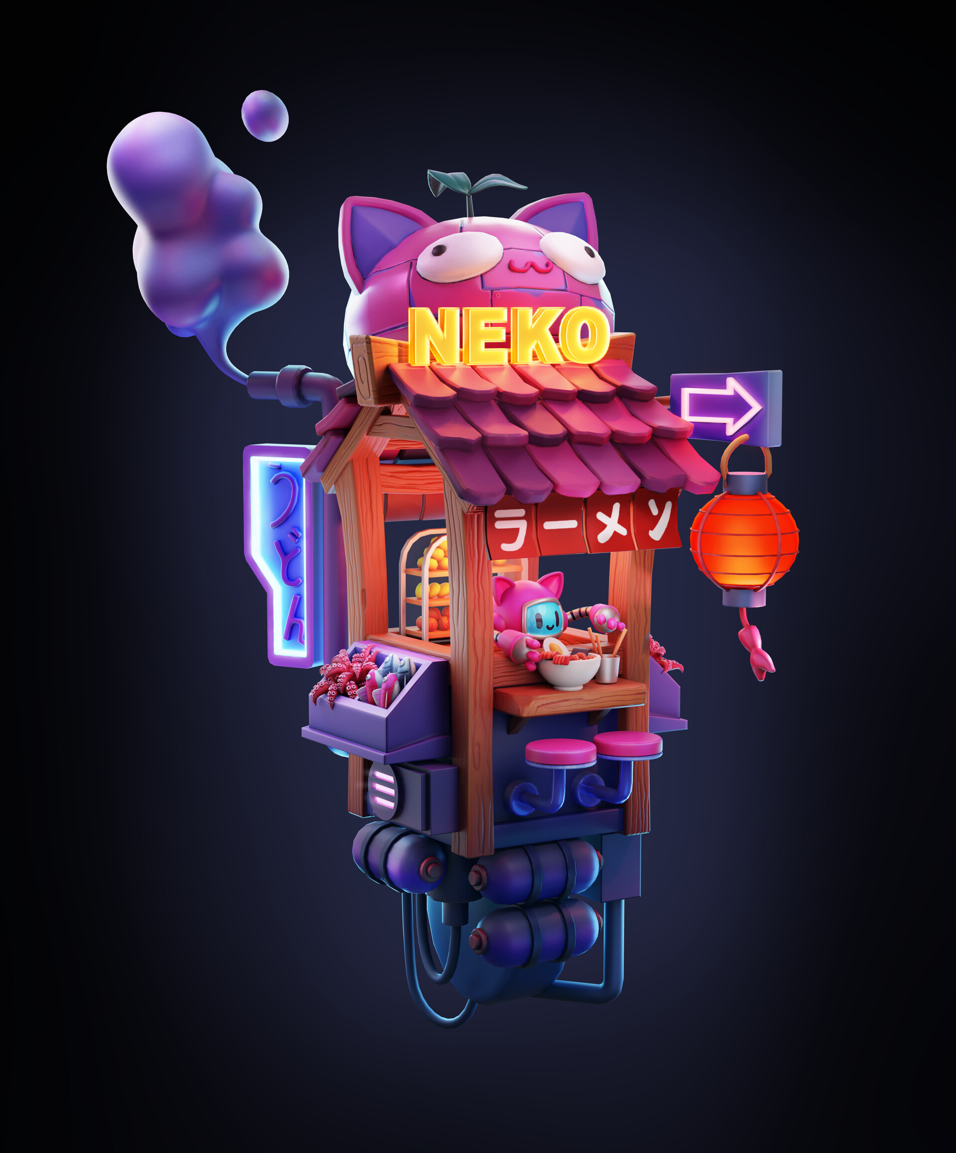 ArtStation - Neko cafe