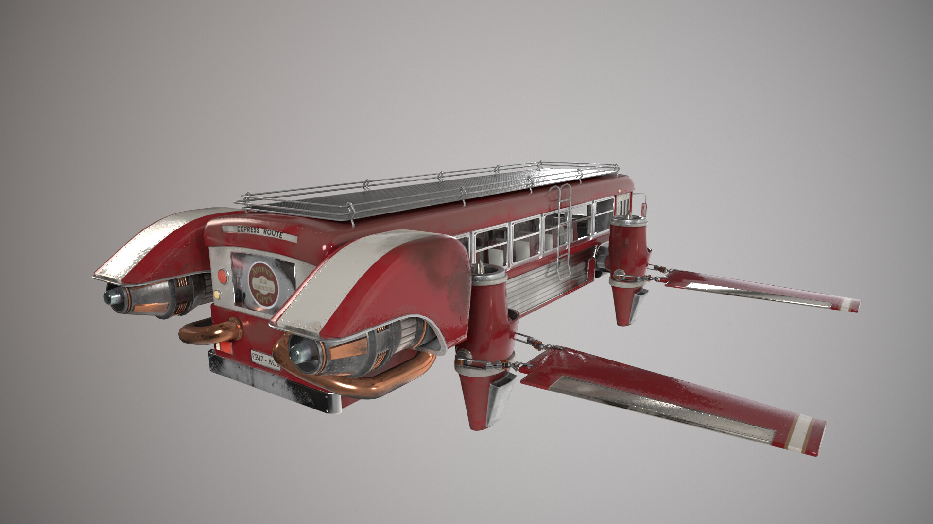 Alec Knott - Artifice Project: Aerial Mass Transportation Vehicle "Sky Bus"