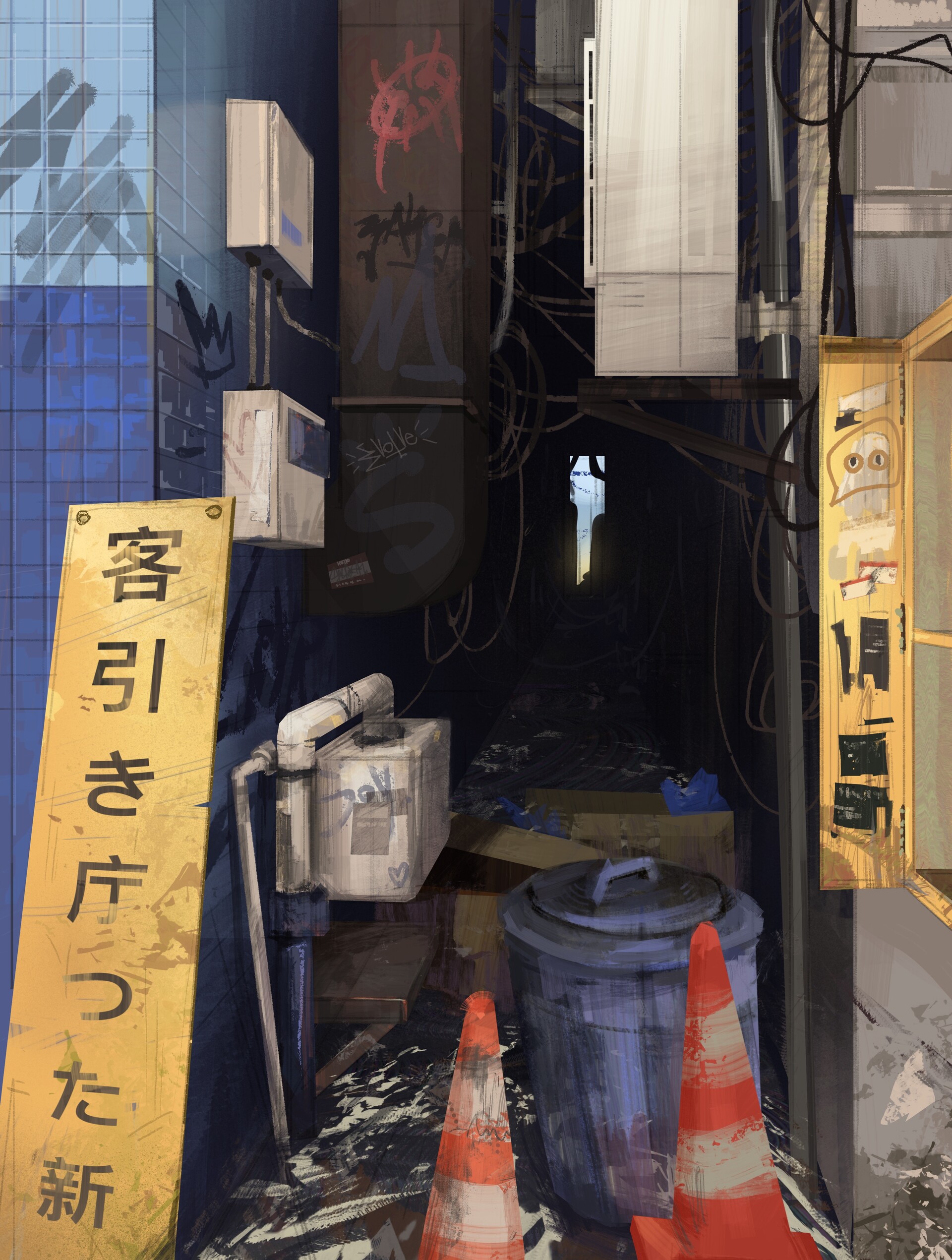 ArtStation - "STREET MESS" Japan Series