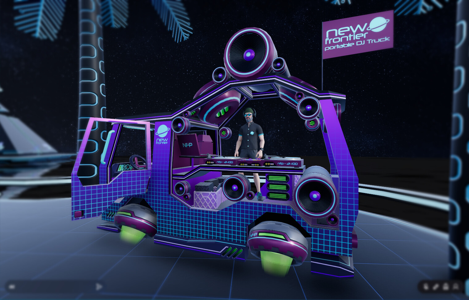 ArtStation - Interactive DJ Truck, making GLB models for interactive ...