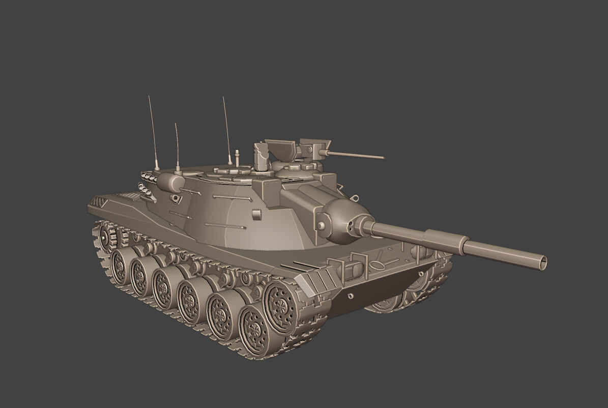 ArtStation - MBT-70 (german tank) [made w/blender]
