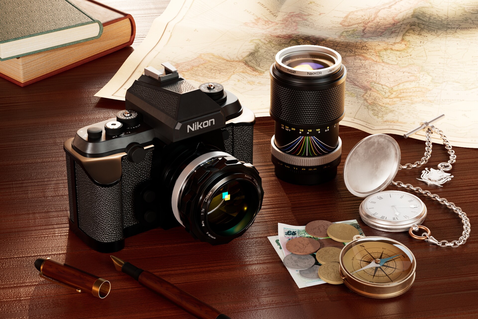 ArtStation - Nikon Camera Still Life