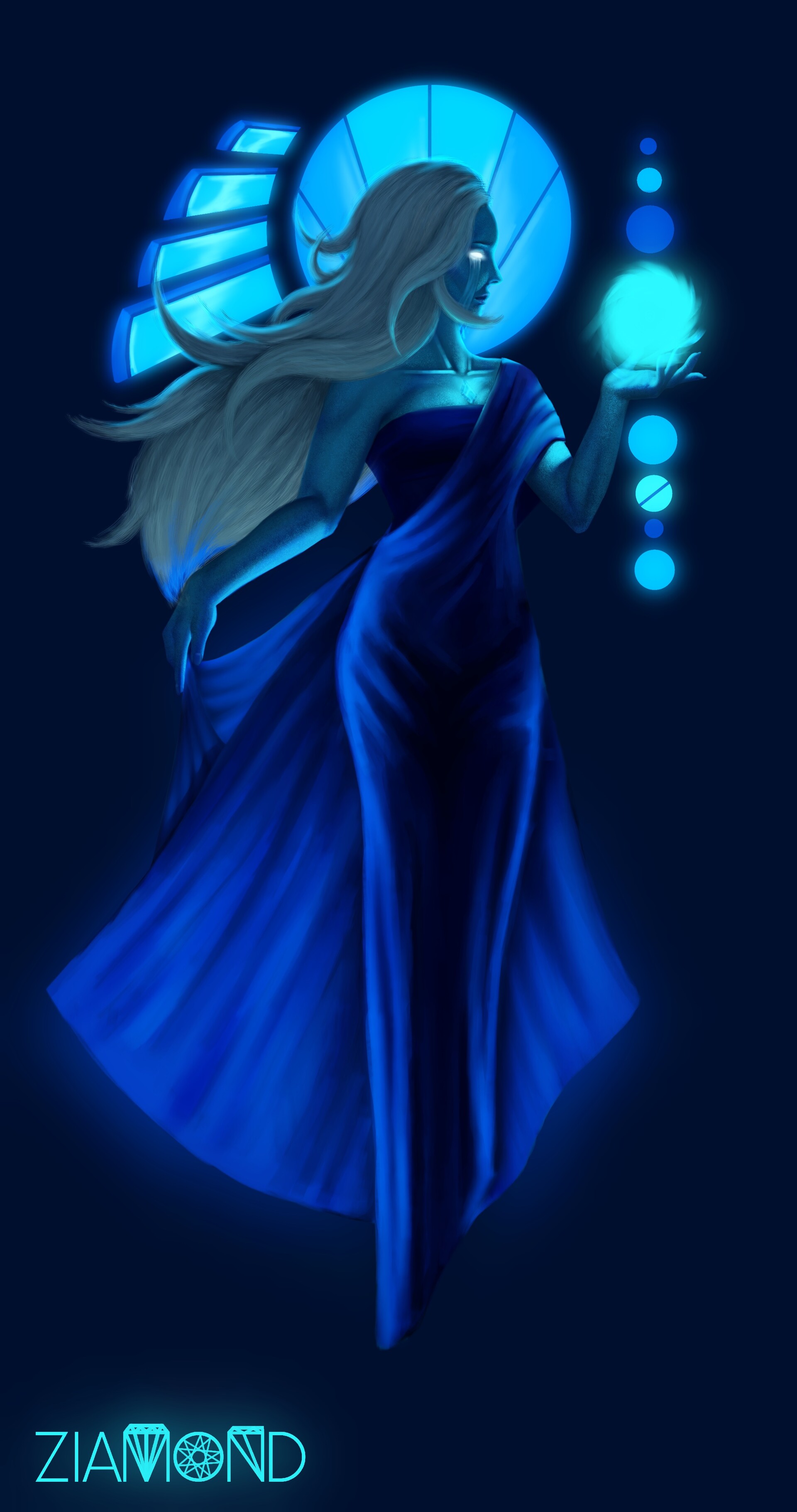 ArtStation - Blue Diamond Mural