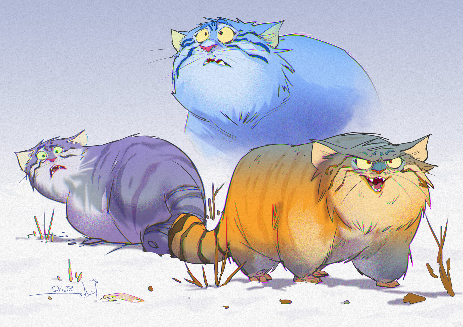 ArtStation - Pallas cats