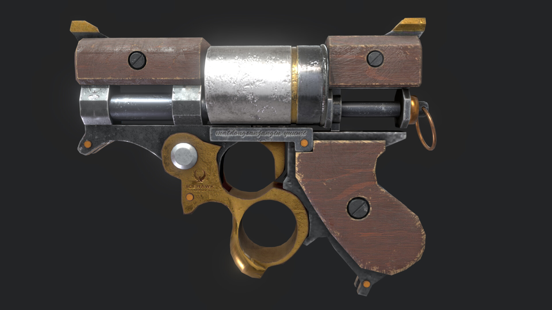 ArtStation - Steampunk Revolver