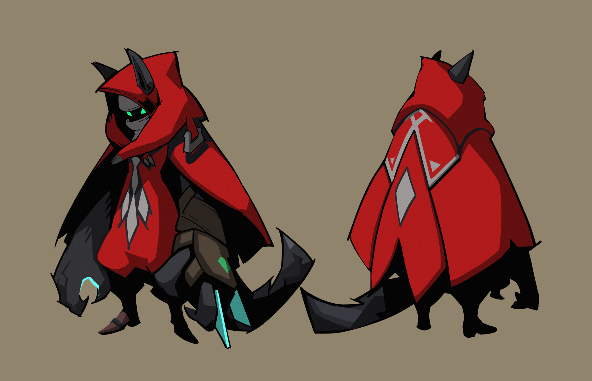 CYAN CROW - Dark fairy tale-Little Red Riding Hood