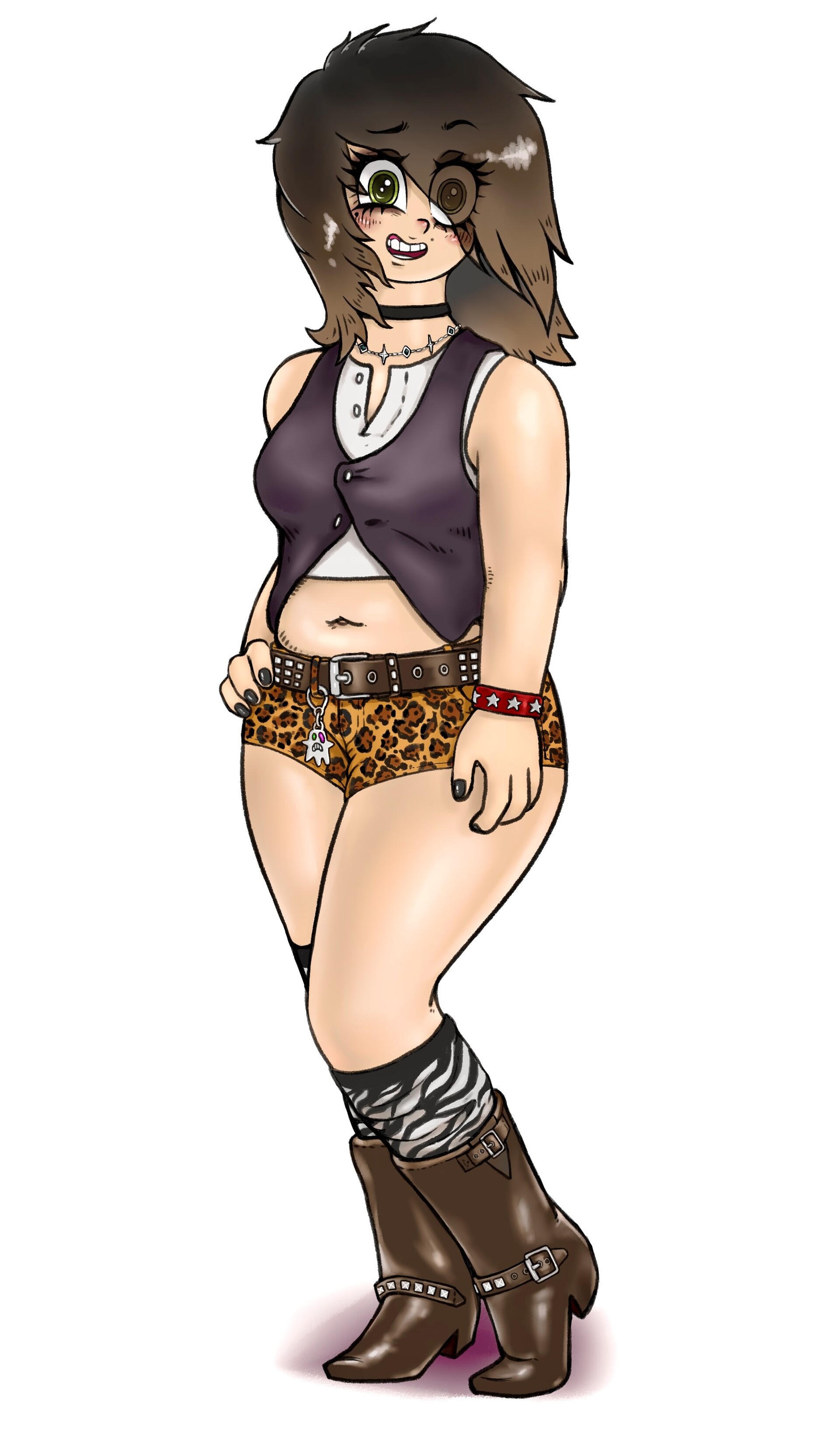 ArtStation - Cartoon Emo Gal