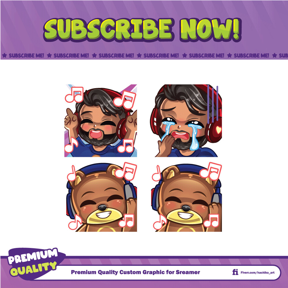 ArtStation - Dancing Twitch Emotes