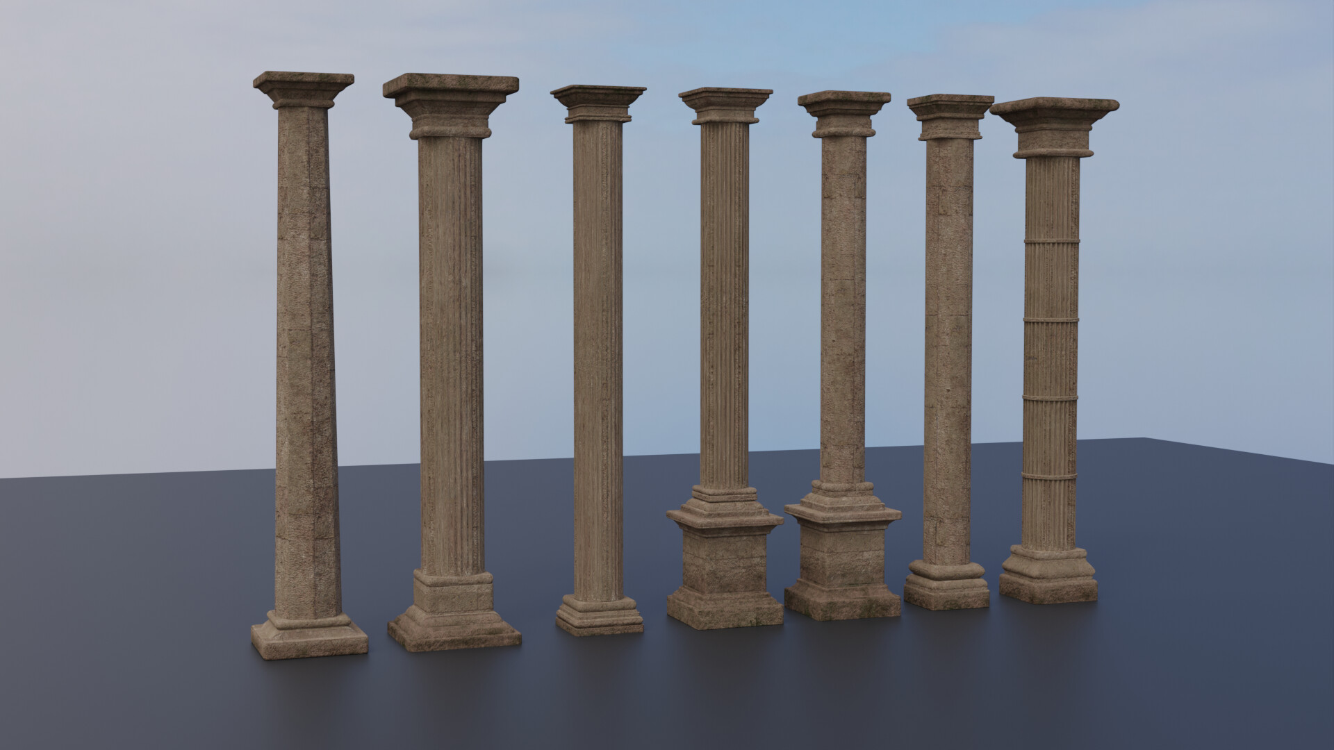 ArtStation - Stone Pillars
