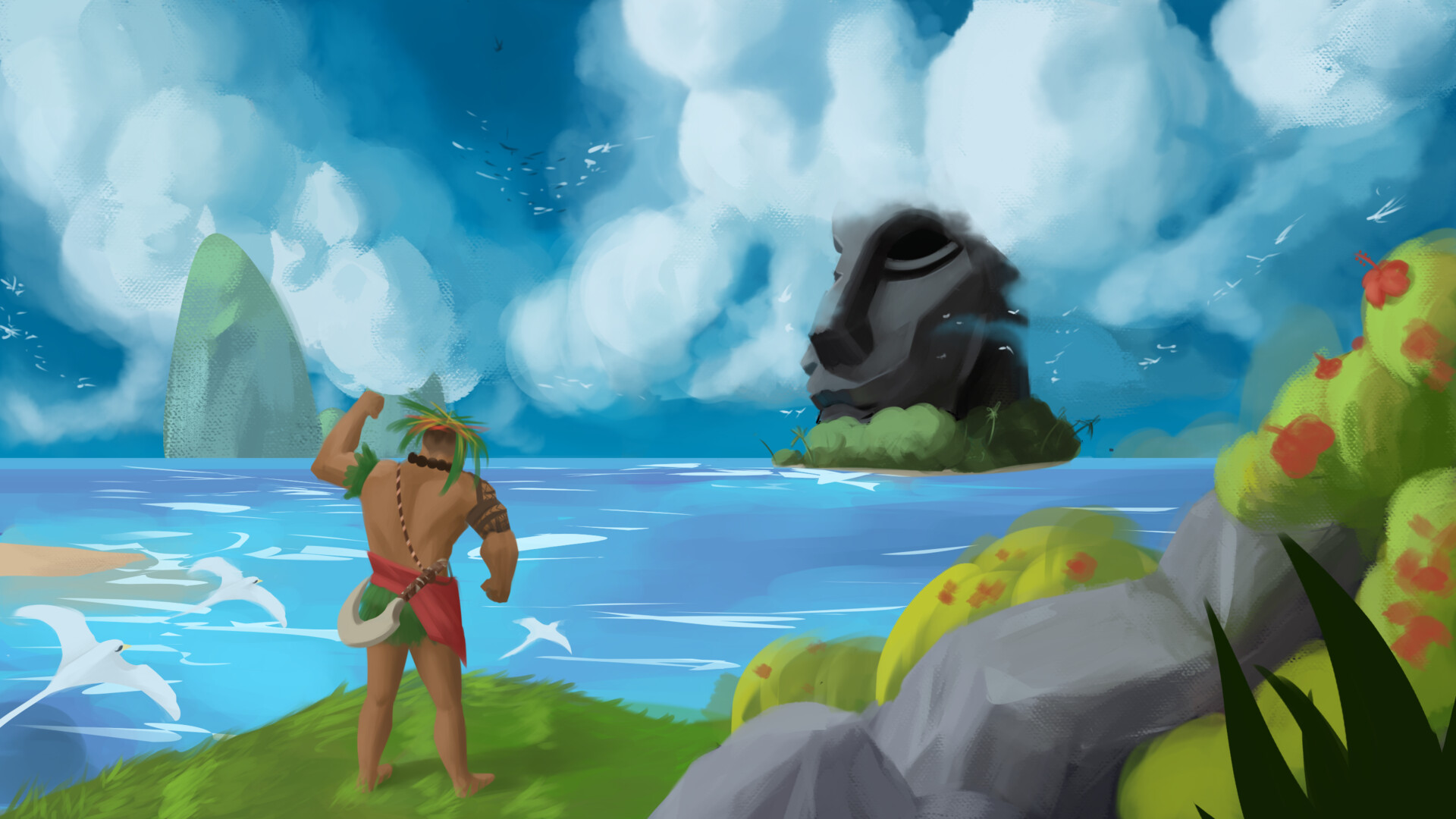 ArtStation - Polynesian concept practice