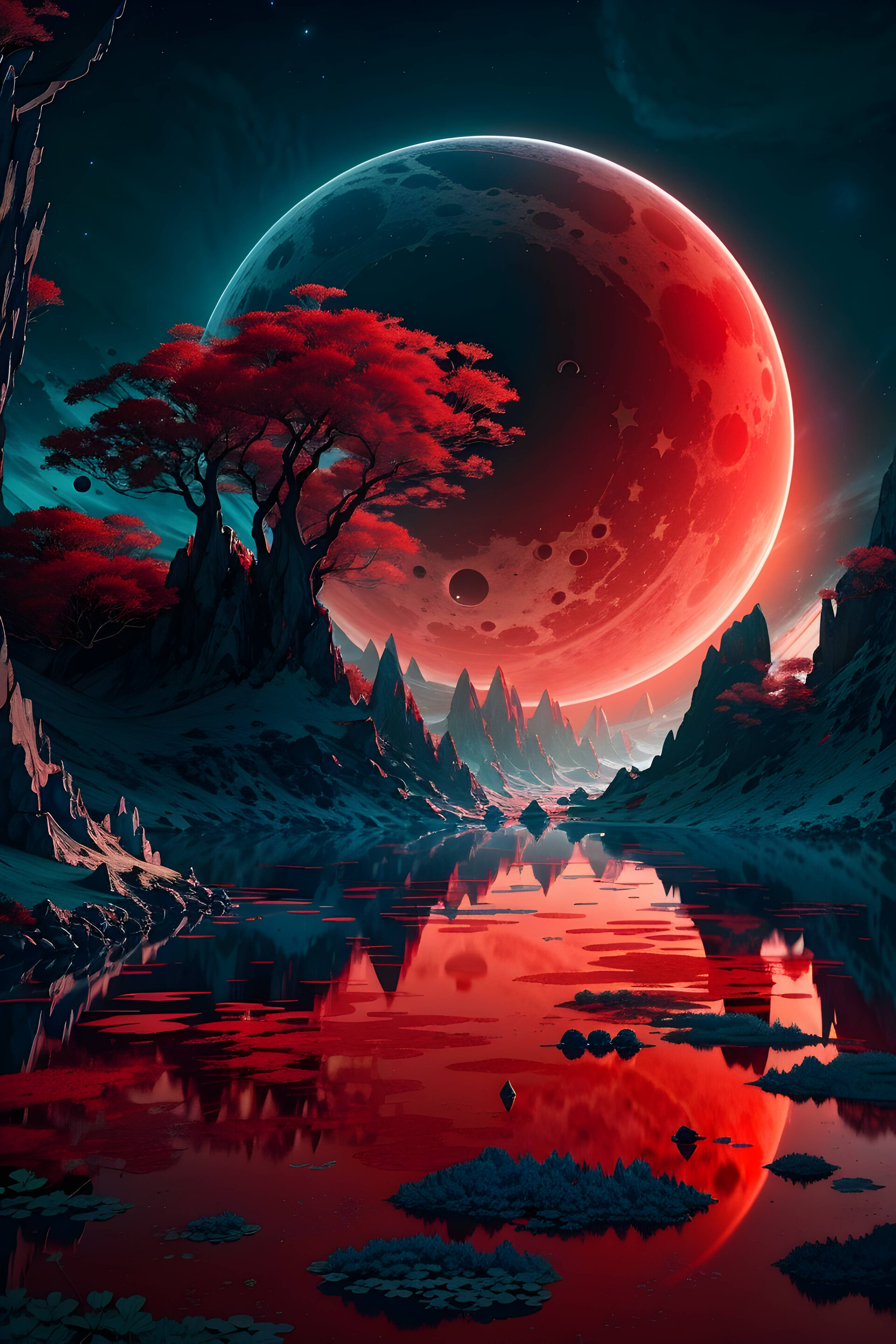 ArtStation - Fascinating Another World (Aqua Red)