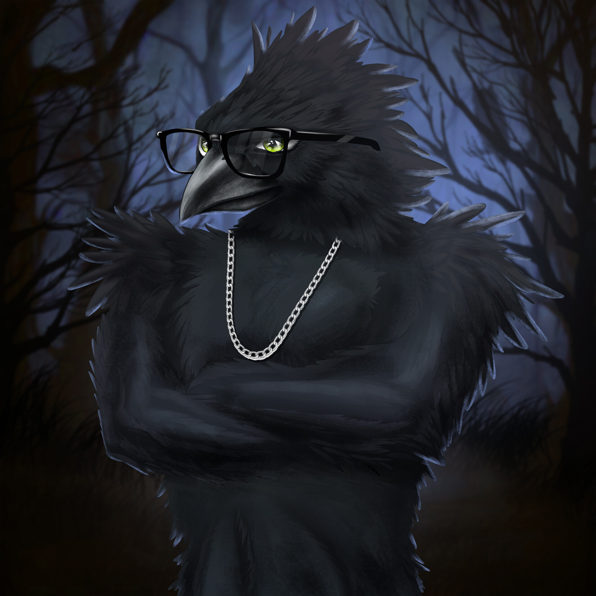 ArtStation - | "Furry Crow"
