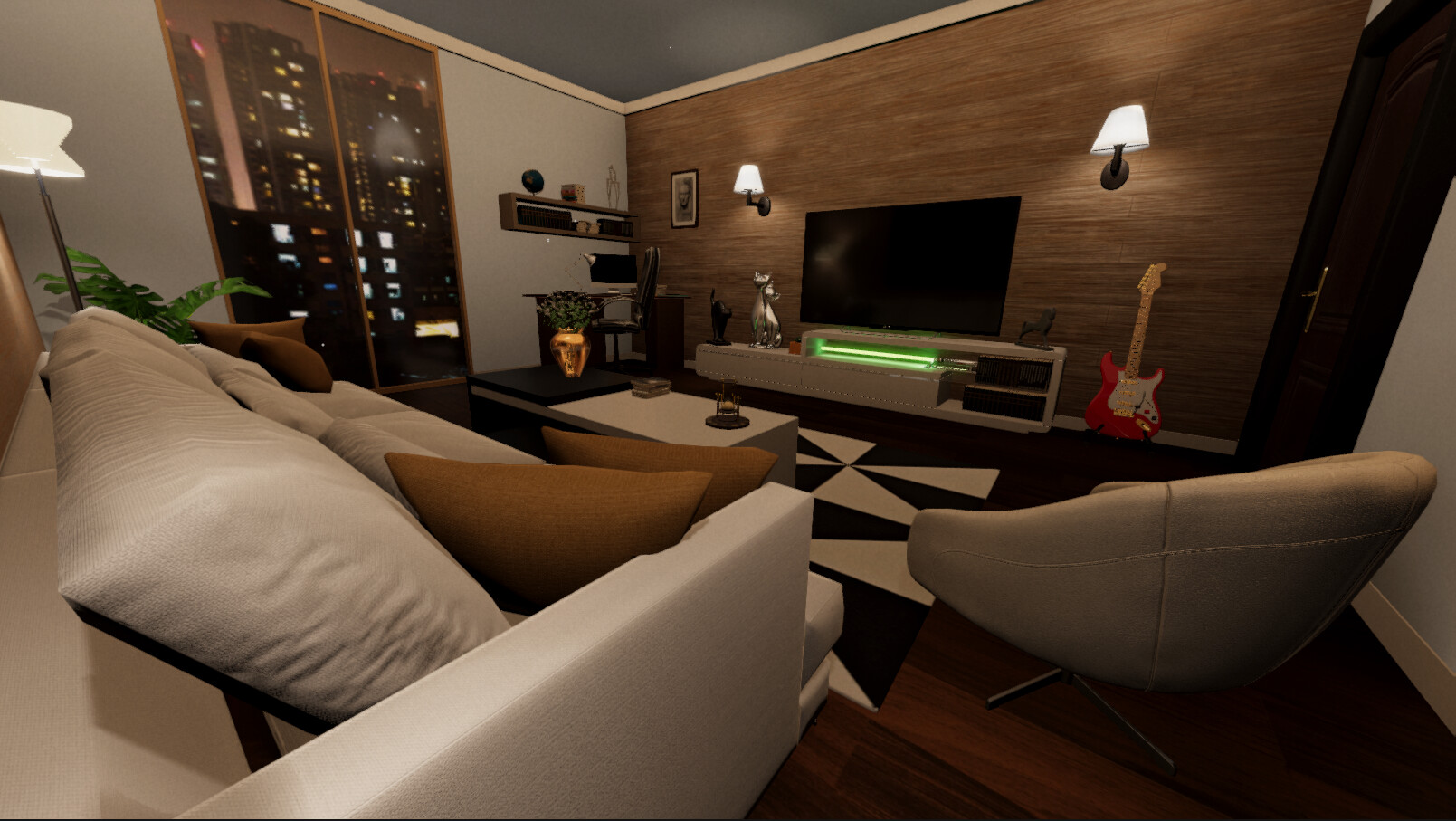 ArtStation - Interior Lighting and scene building in Unity
