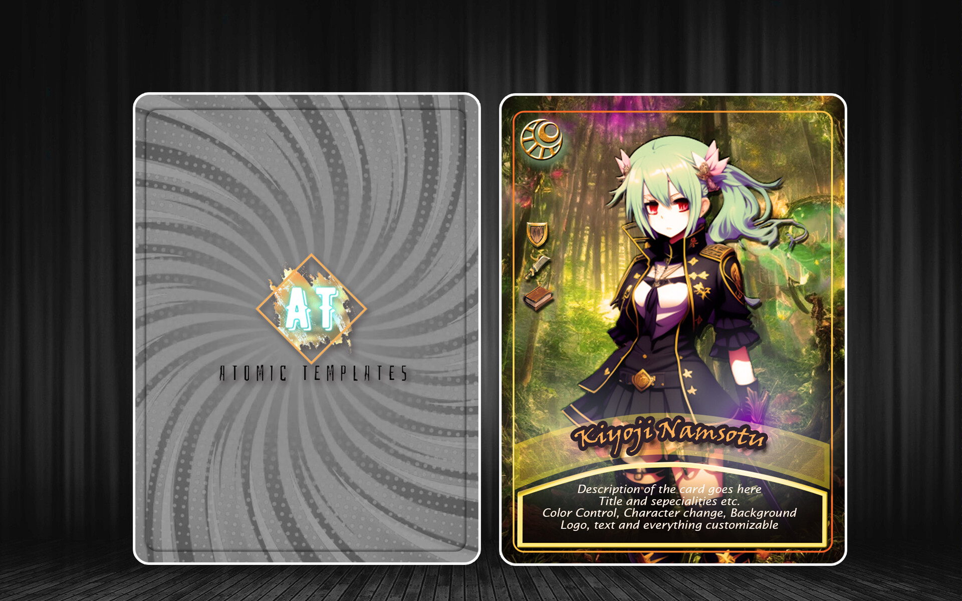 Atomic templates - Anime TCG card template Vol2