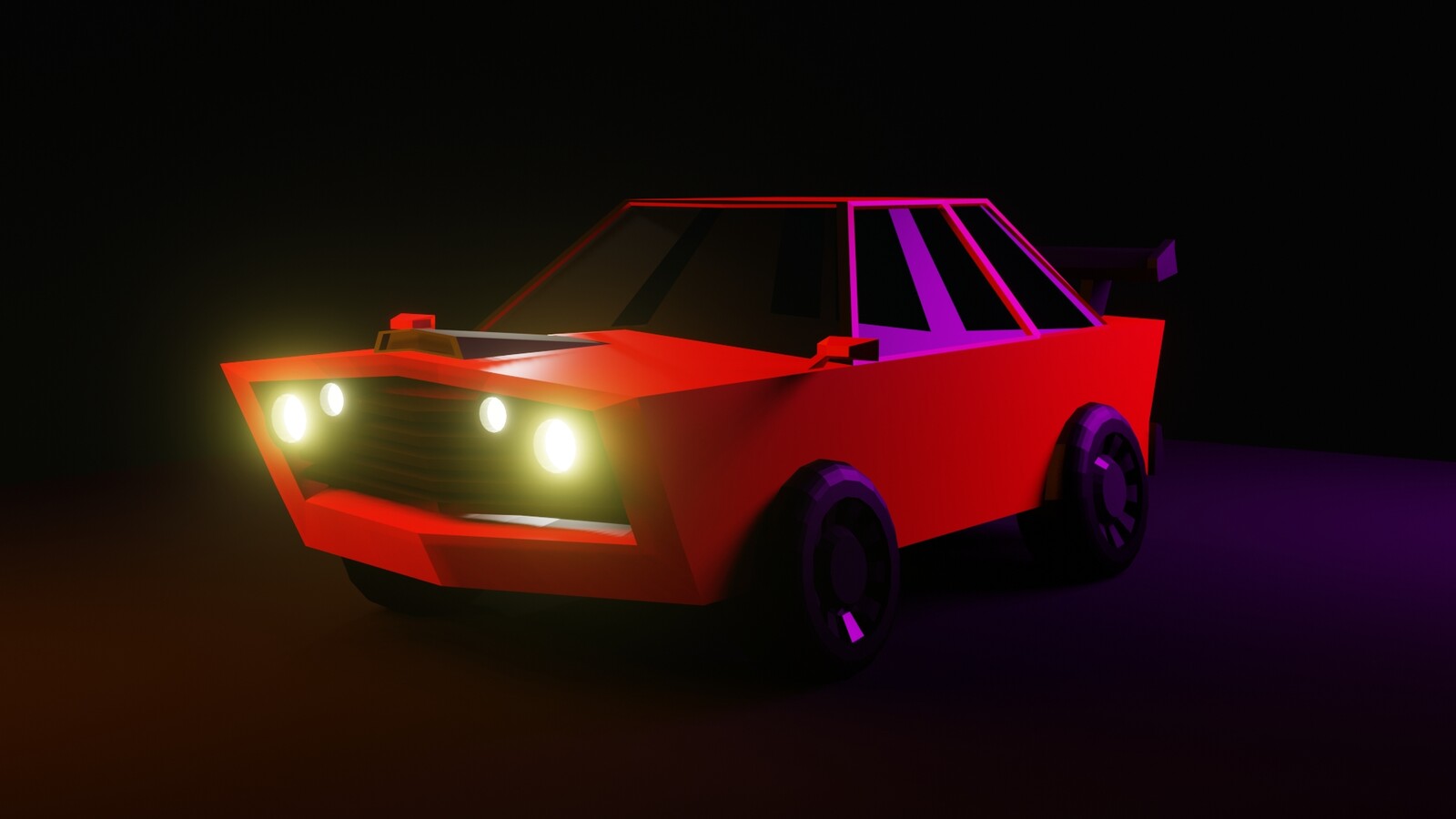 Ravindu Sandeepa - LOW POLY CAR - BLENDER