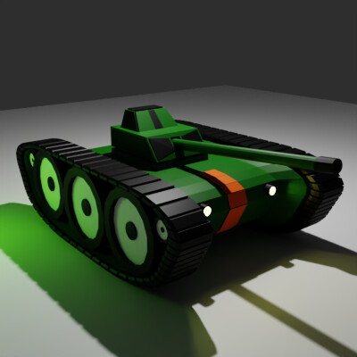 ArtStation - LOW POLY TANK - BLENDER