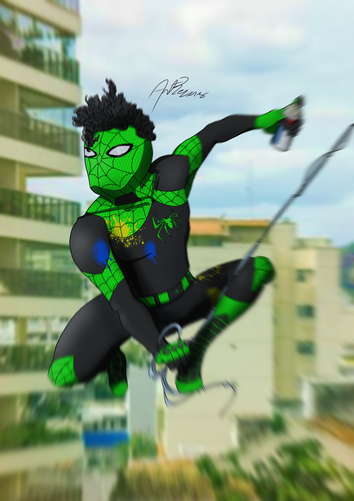 David and Violet - Brazilian spider Man