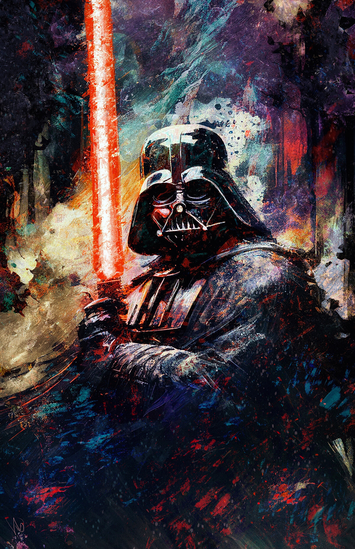 ArtStation - DARTH VADER PAINT STUDY