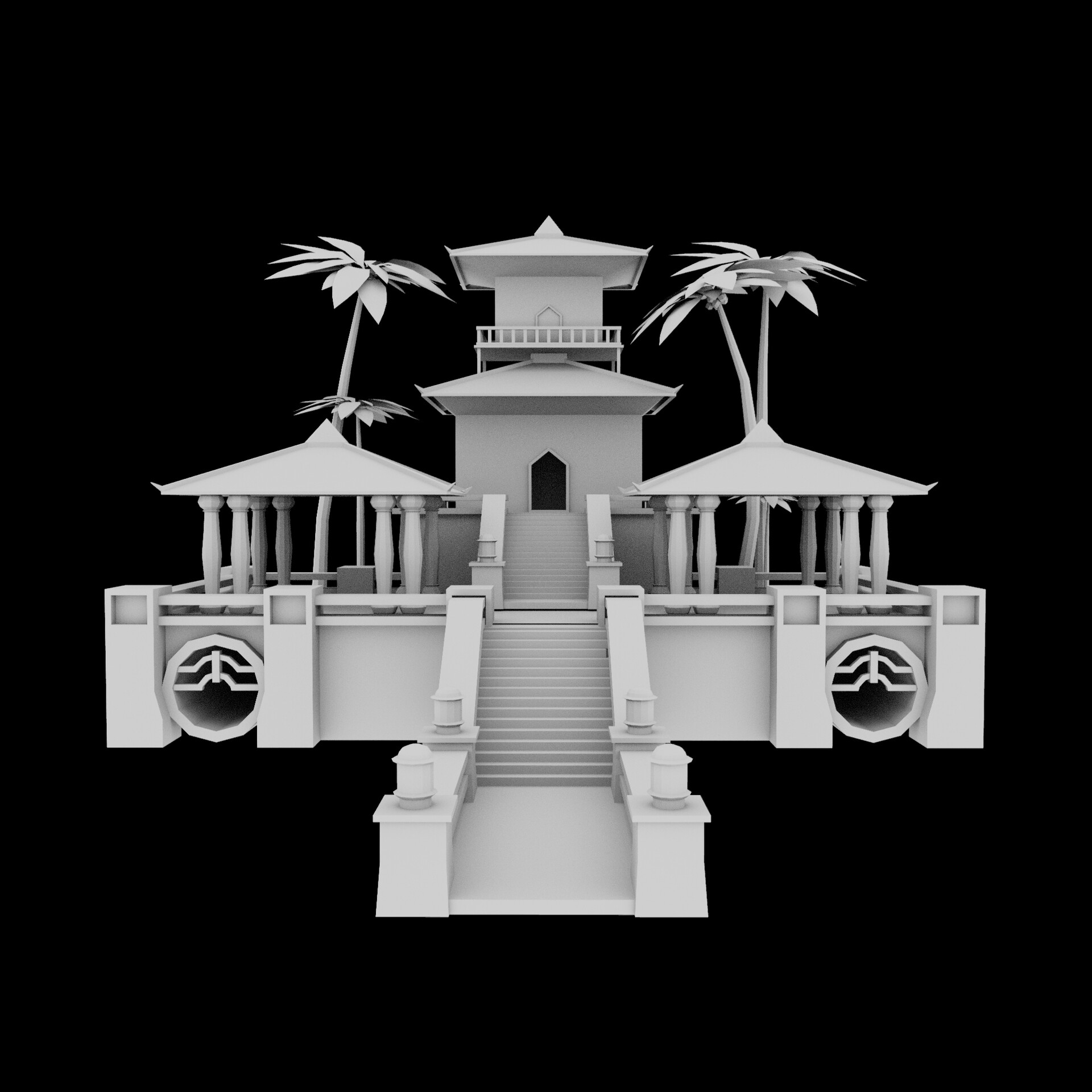 ArtStation - Low Poly Temple
