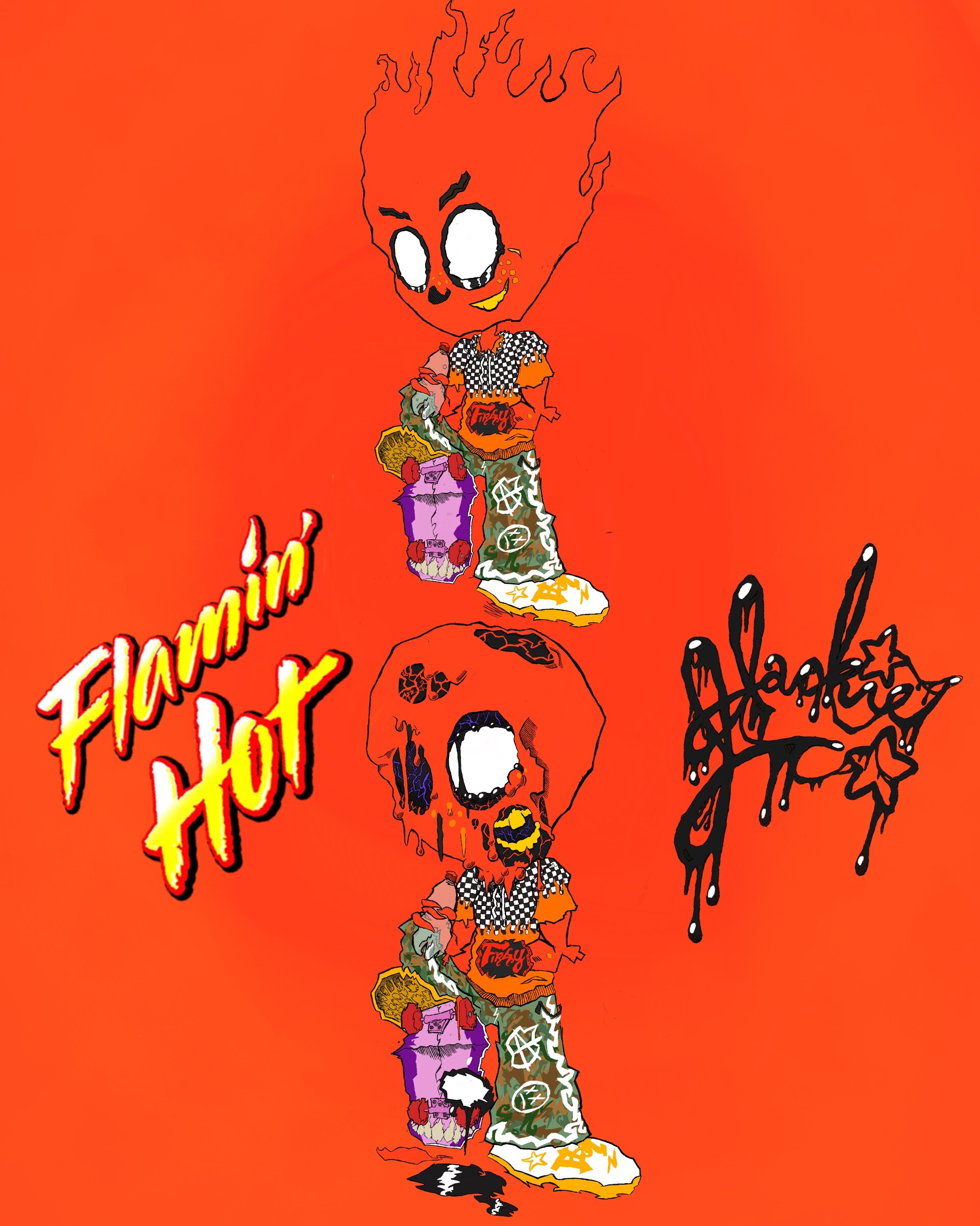 ArtStation - SlasherSmile/Jackie J. Presents: Fan-Made X Destroyed x03: Flamin’ Hot