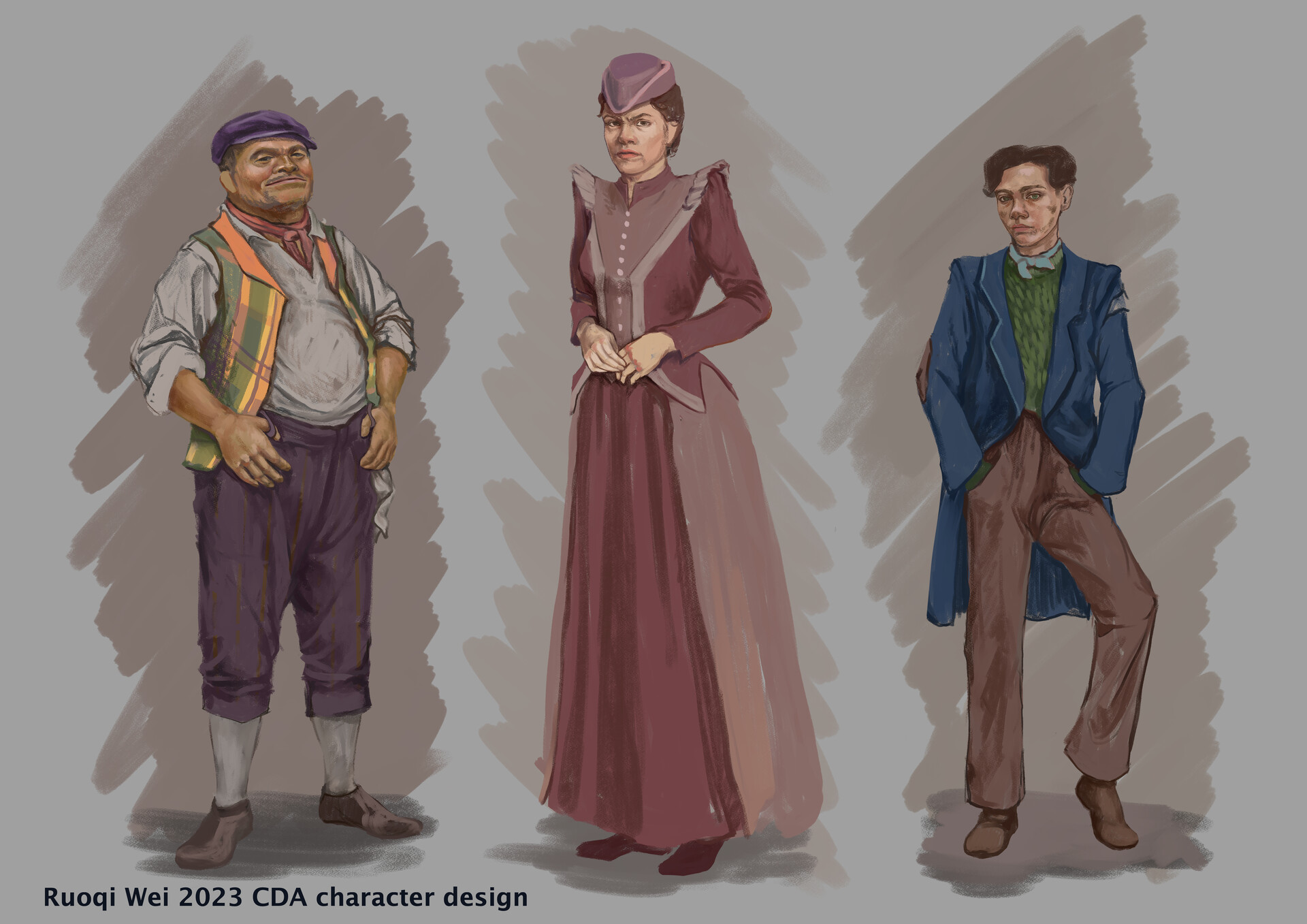 ArtStation - warm up character design project