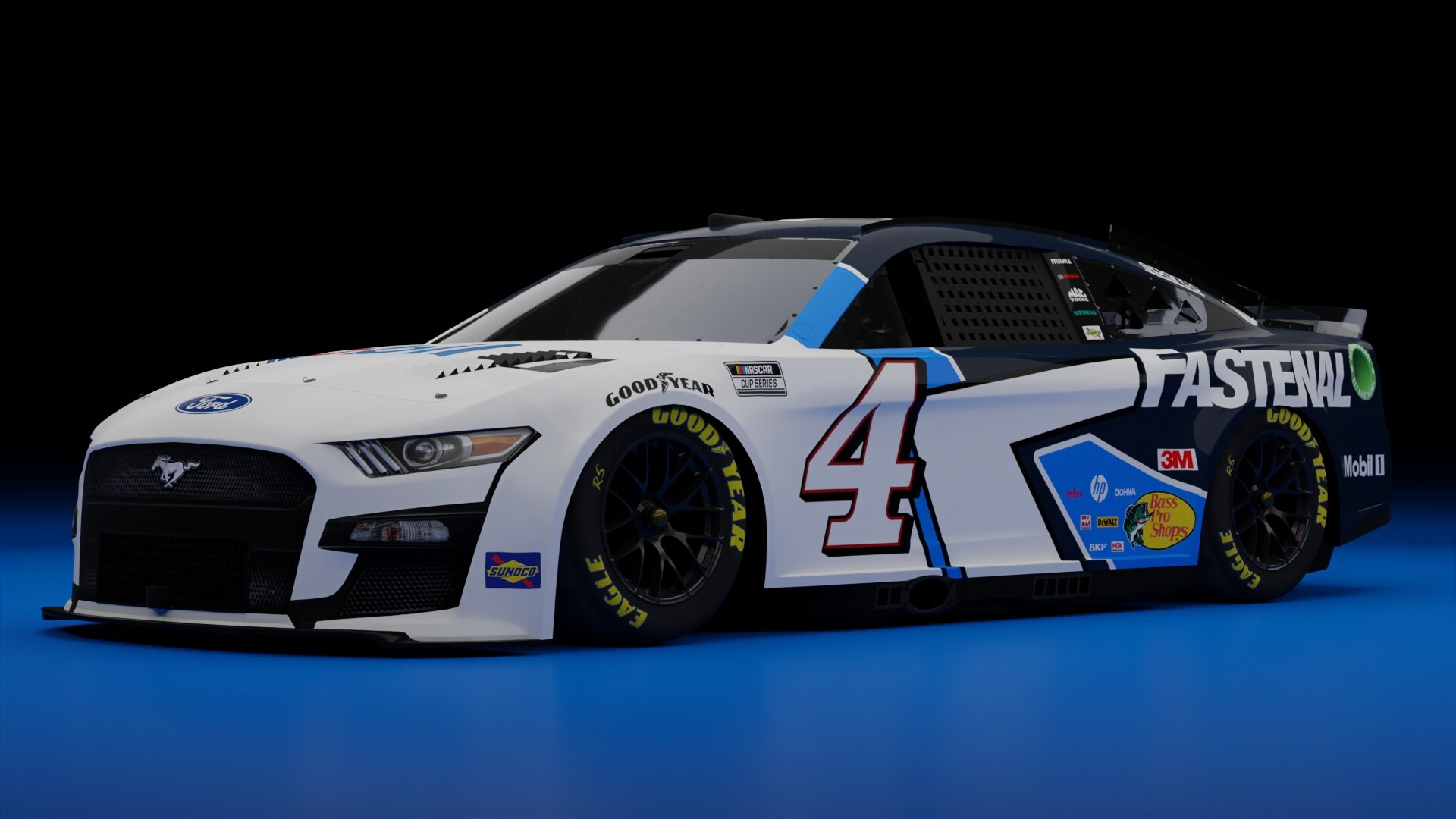 ArtStation - NASCAR Ford Mustang Festenal livery