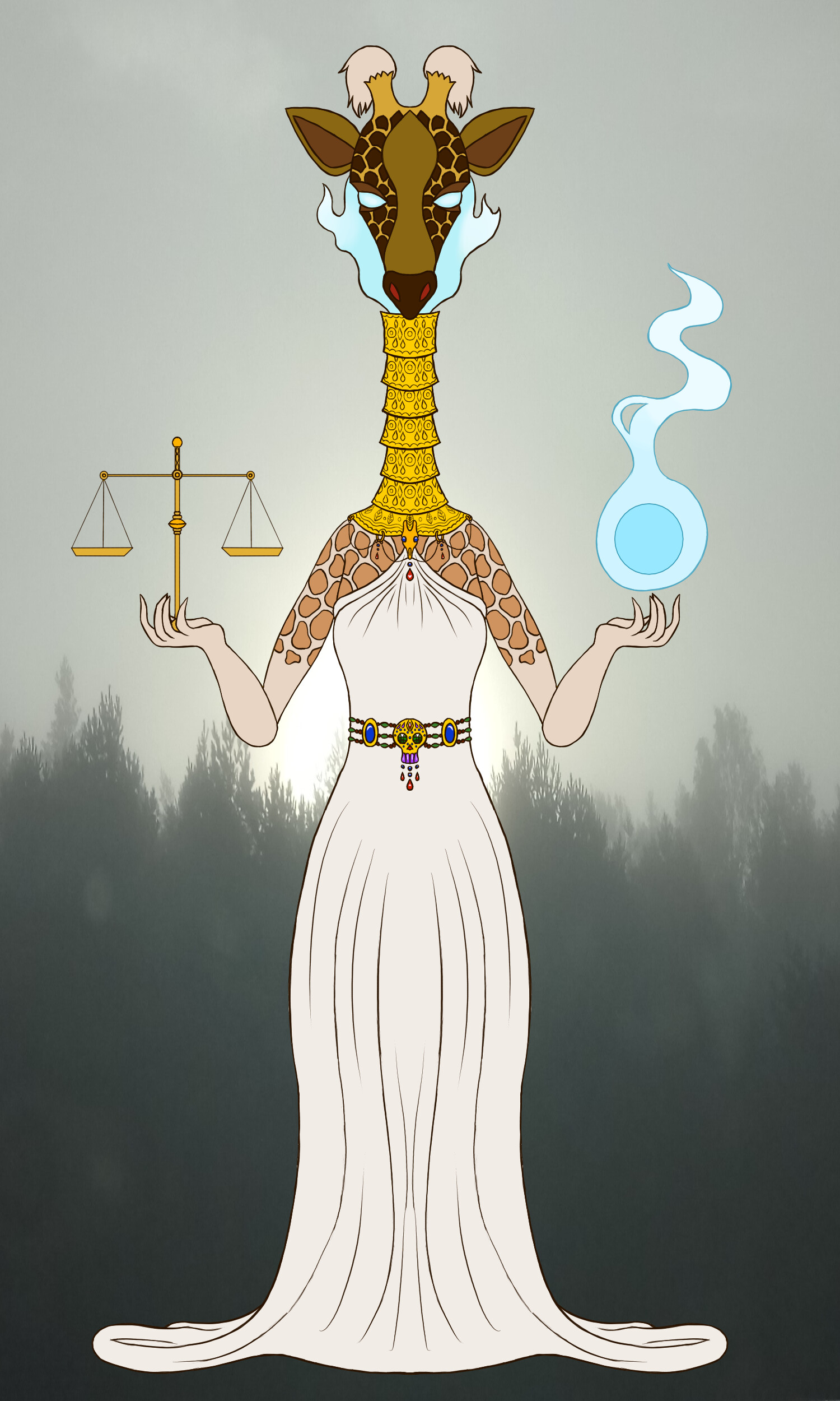 ArtStation - Giraffe goddess