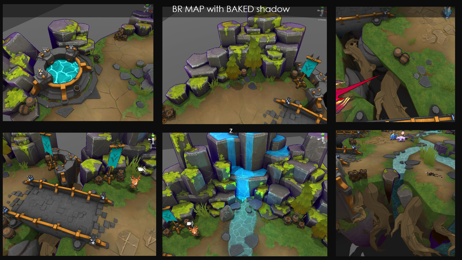 ArtStation - Stylized Low Poly Moba Environment