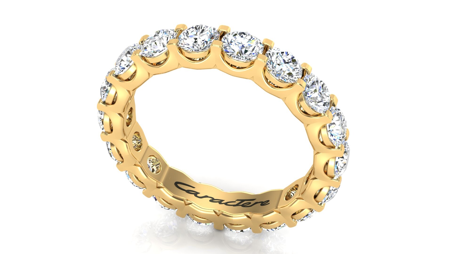 ArtStation - Wedding Band with Unique Basket Setting