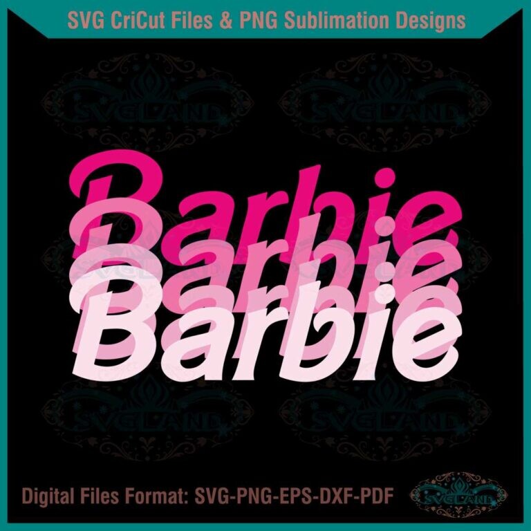 ArtStation - Vintage Barbie Pink Text SVG Barbie Movie SVG Digital File