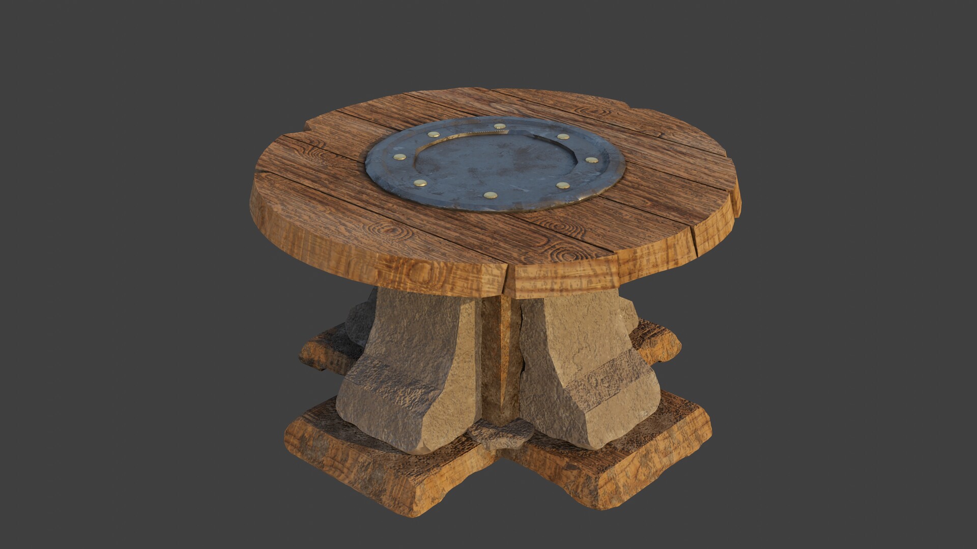 ArtStation - Wooden Stylized Table Pack