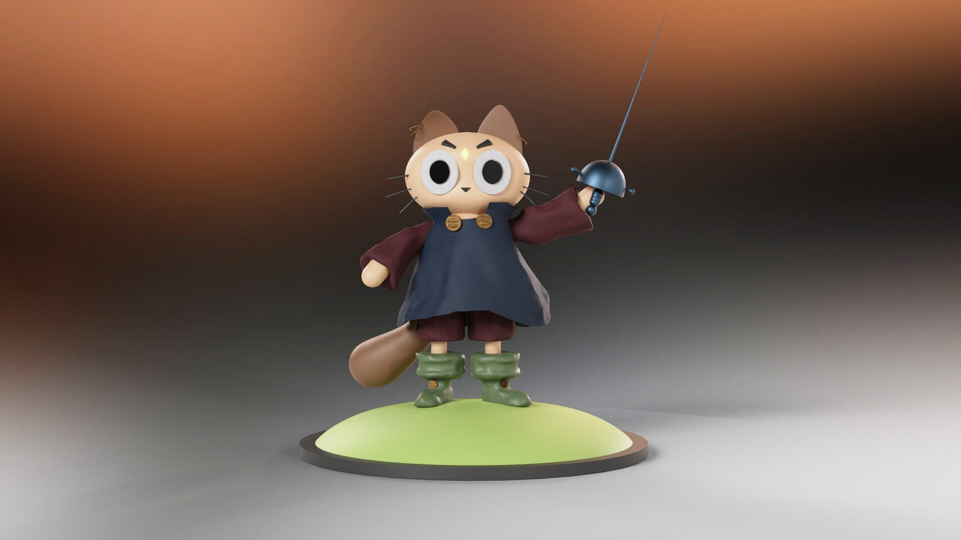 ArtStation - Cute Cat Knight