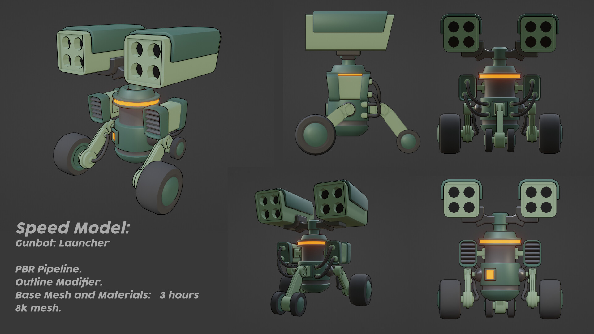 ArtStation - The little PBR Robot.