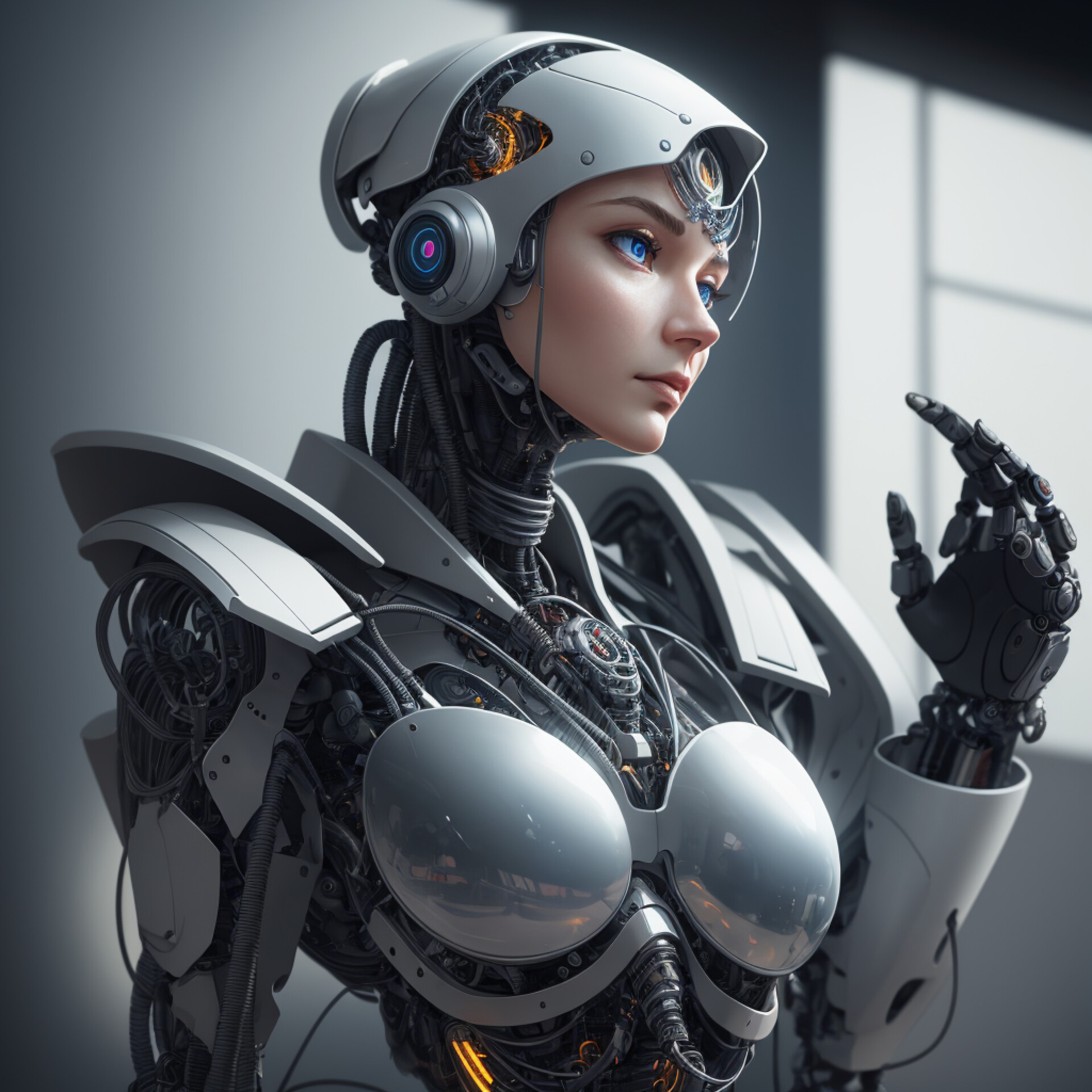 ArtStation - E-girl futuristic