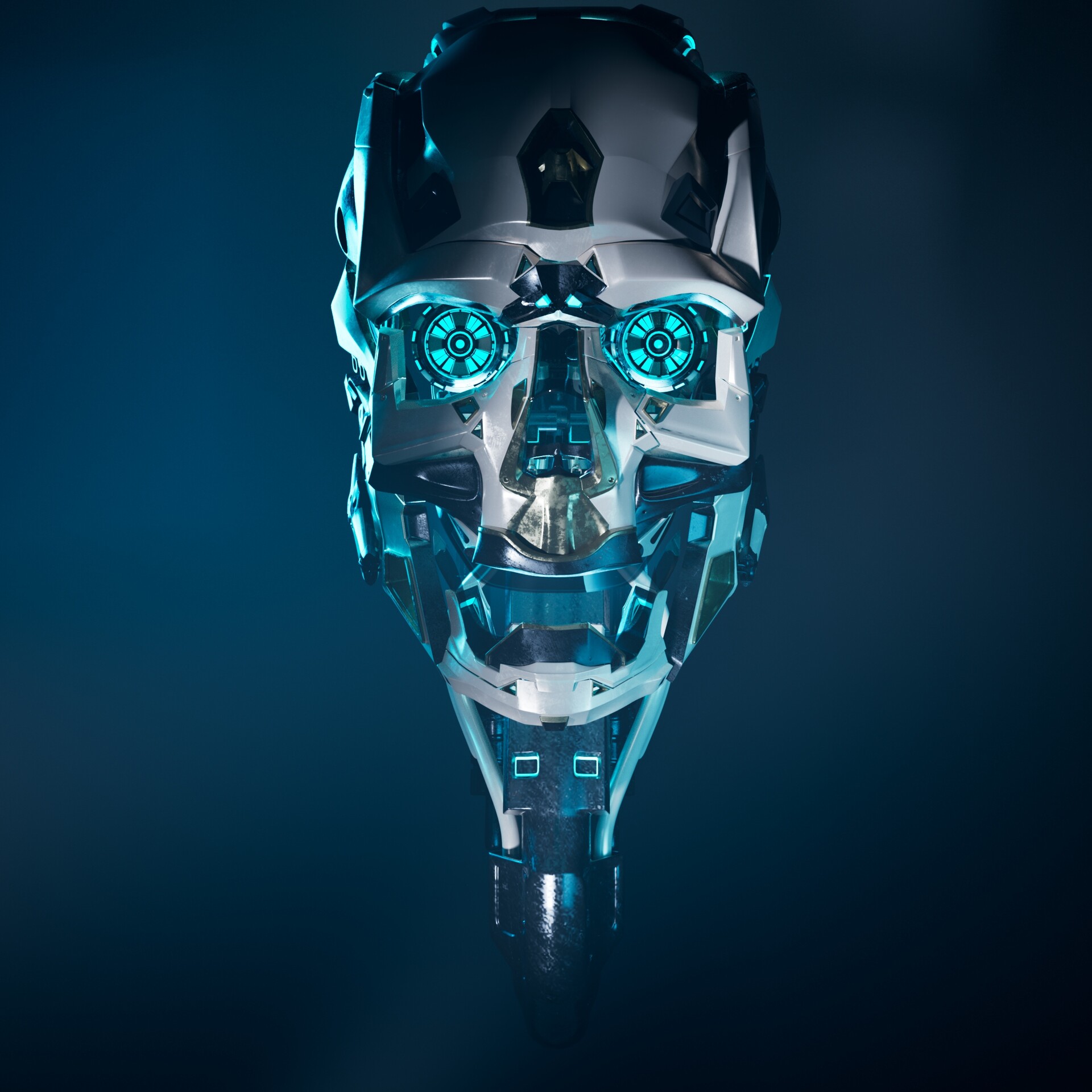 ArtStation - Mechanical skull