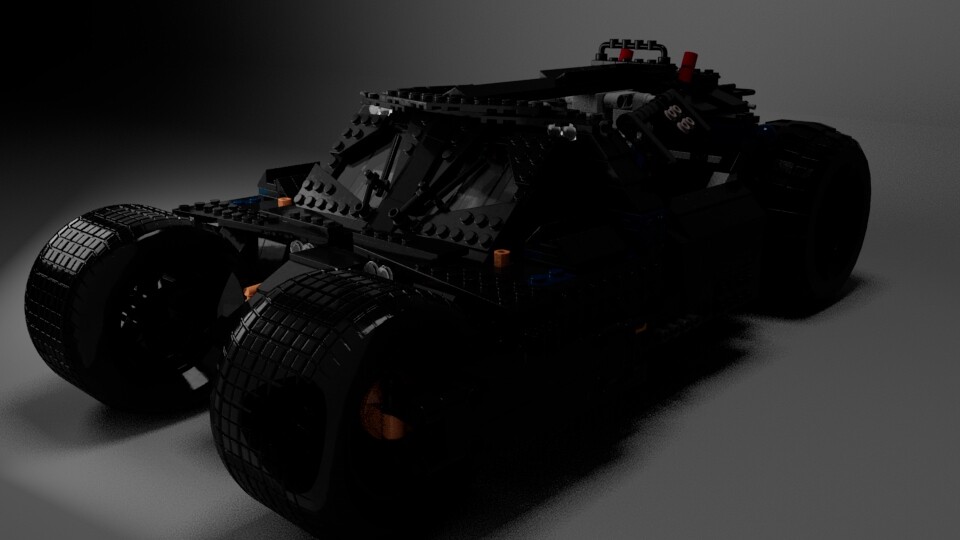 ArtStation - 3D LEGO BATMOBILE