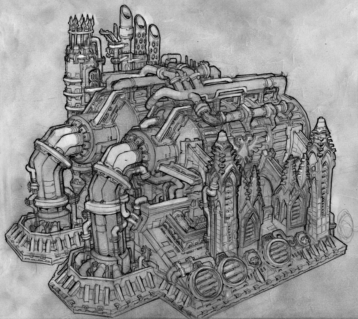 ArtStation - Warhammer 40K Dark Millennium Online Prometheum Tanks