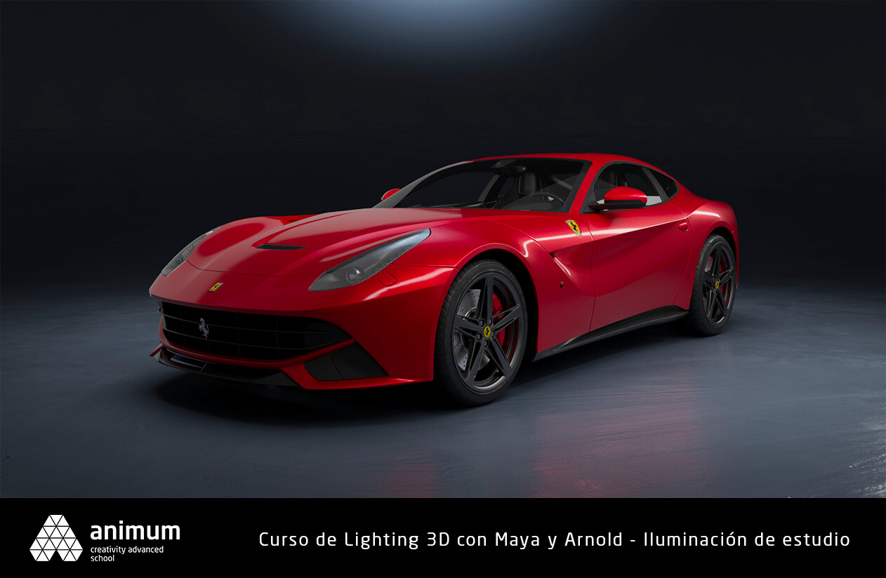 ArtStation - Ferrari - Iluminación de estudio