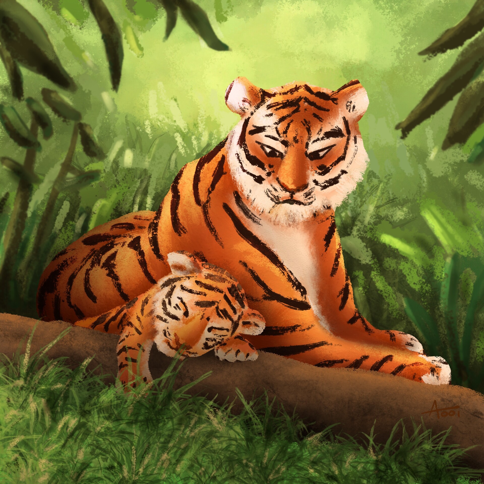 ArtStation - Tiger Mum